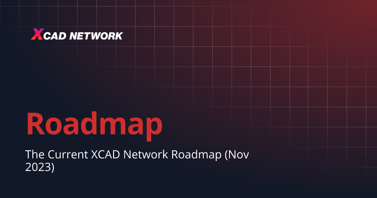 Roadmap | XCAD Network Public Documentation